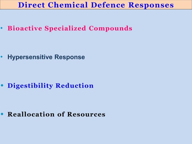 Defense Mechanism in Plants Against Insects | PPTX | Gardening | Home ...