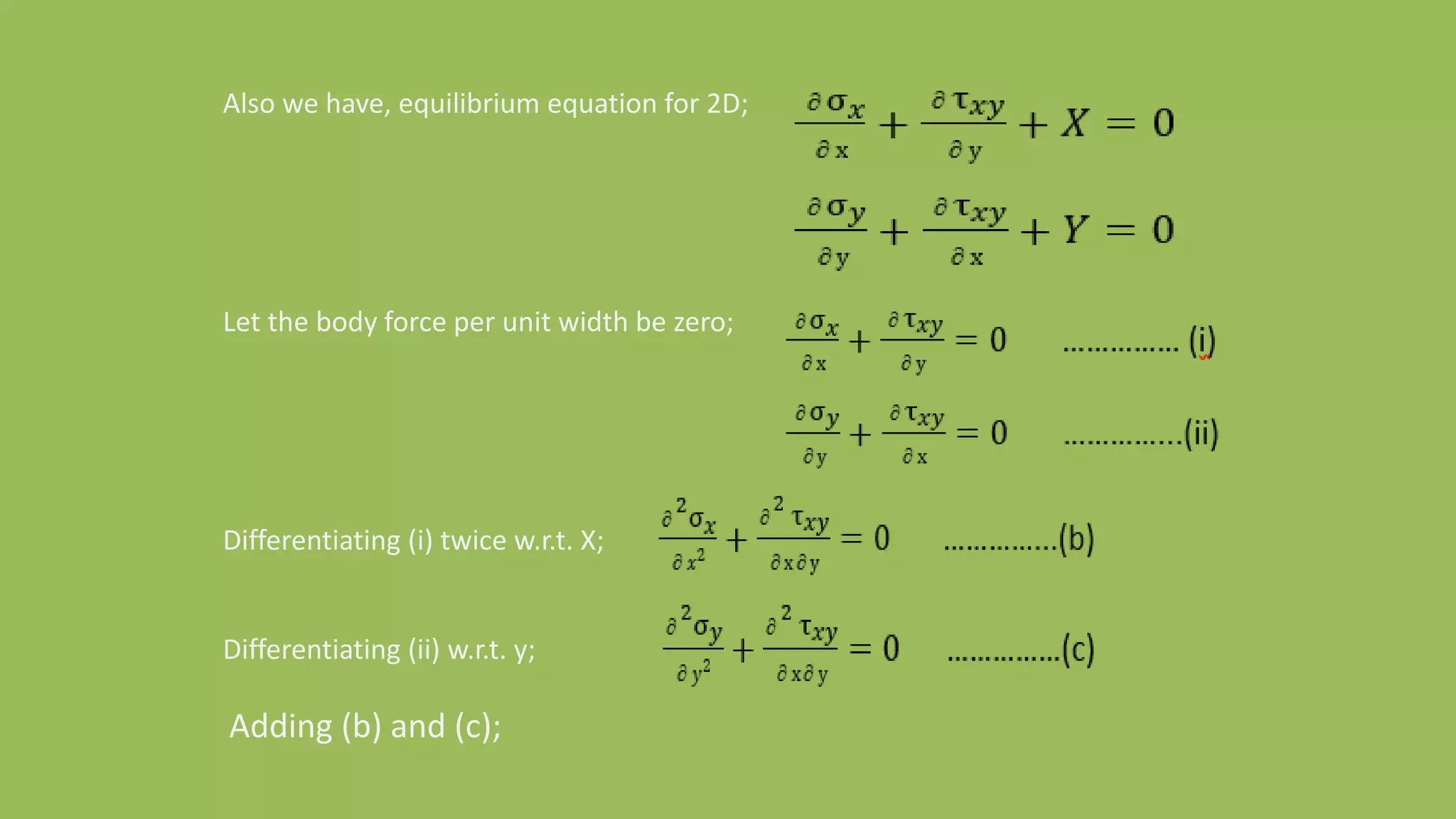 Compatibility equation and Airy's stress function of theory of elasticity | PPTX