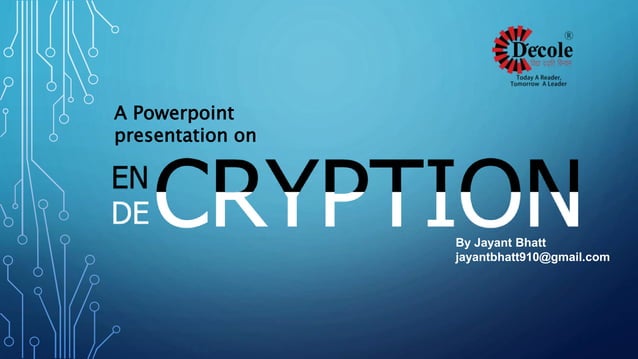 Encryption & Decryption | PPT