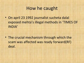 Jayant financial scams in india(related to share market) | PPT