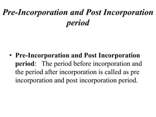 Profit Prior to Incorporation | PPTX