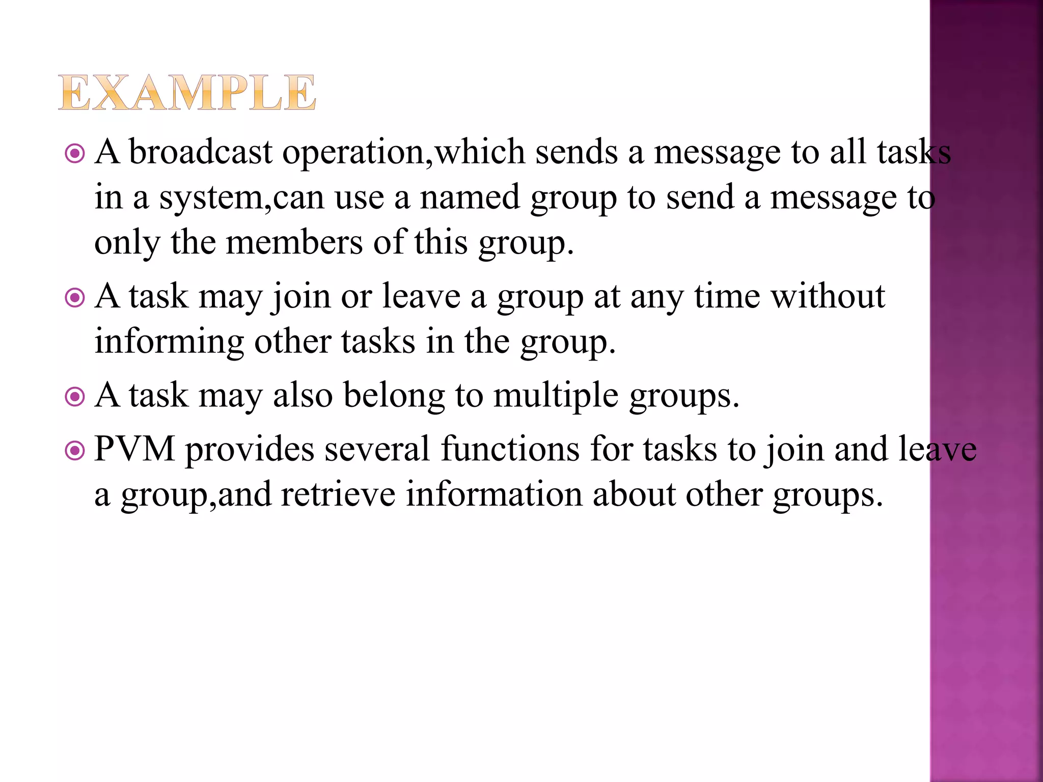 Parallel Programming In Tthe Pvm Advanced System Architecture Ppt