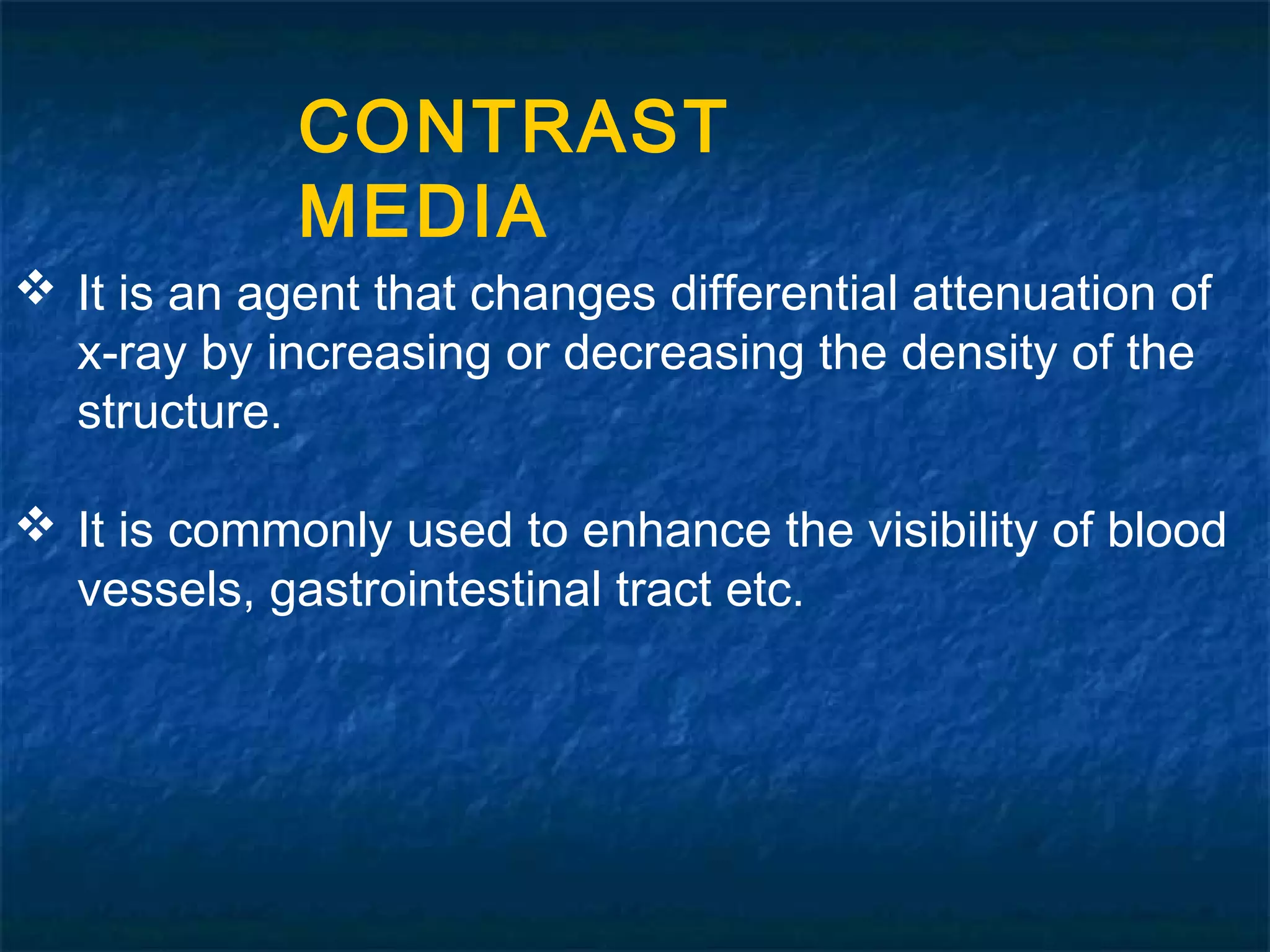 Contrast Media | PPT