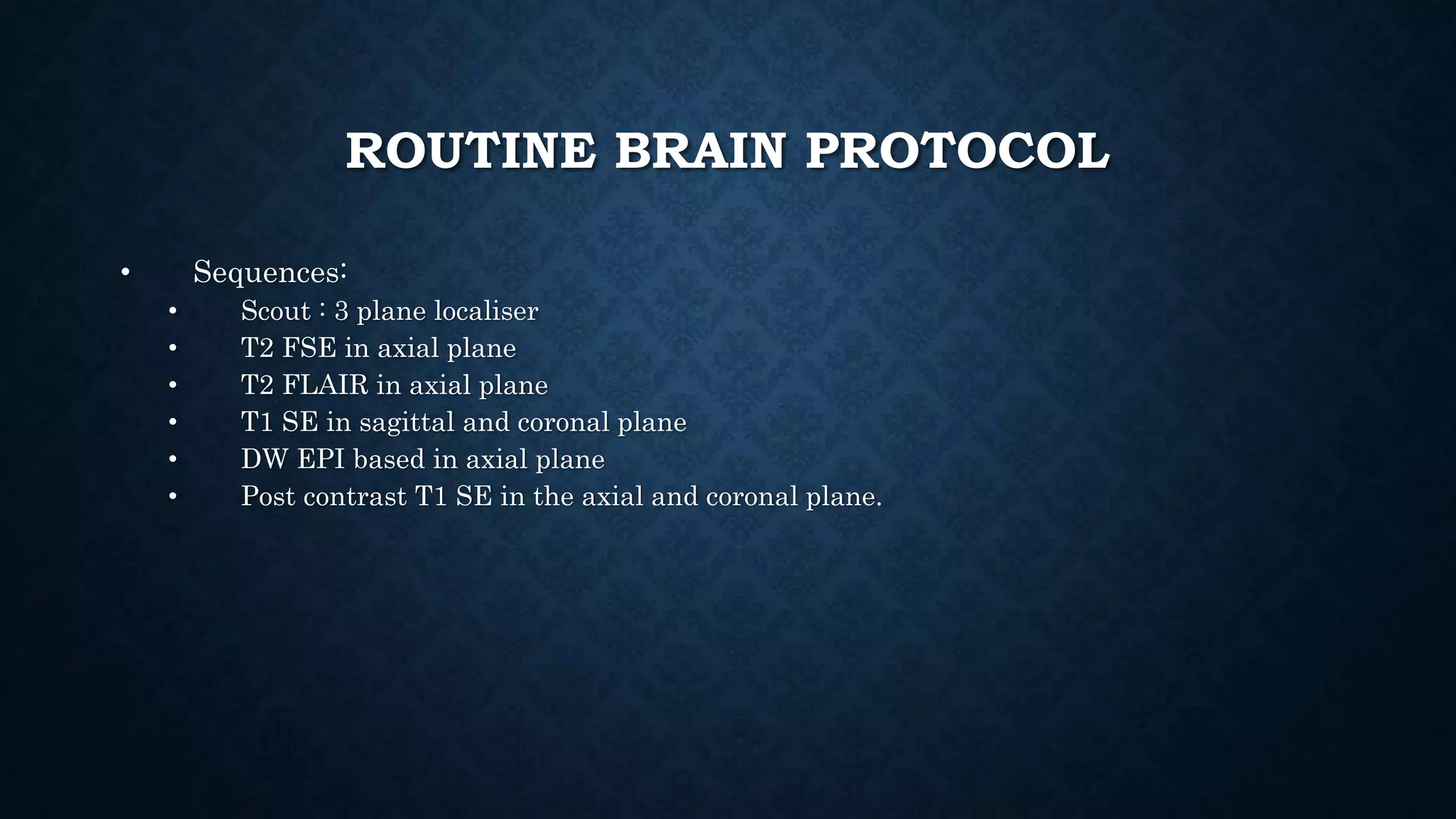 MRI Brain | PPTX