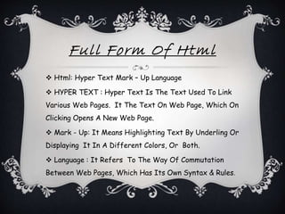HTML | PPT