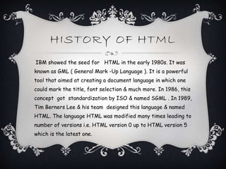 HTML | PPT