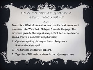 HTML | PPT