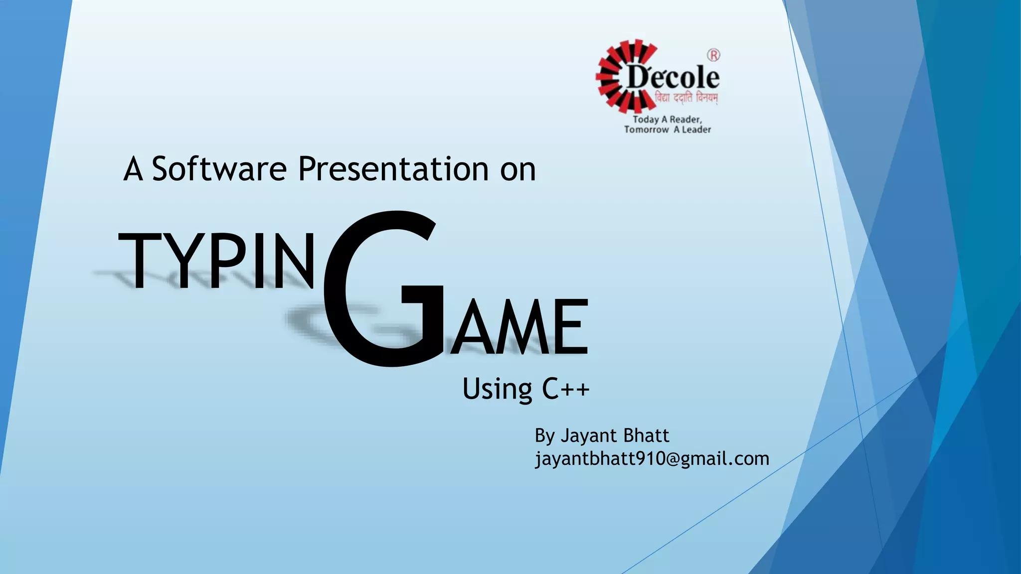 Typing Game | PPT