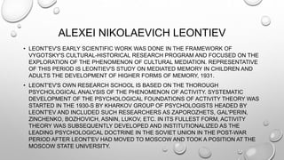 FAMOUS RUSSIAN PSYCHOLOGIST | PPTX | Science