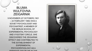 FAMOUS RUSSIAN PSYCHOLOGIST | PPTX
