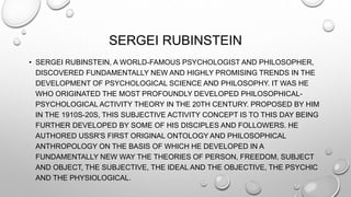 FAMOUS RUSSIAN PSYCHOLOGIST | PPTX