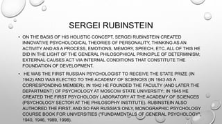 FAMOUS RUSSIAN PSYCHOLOGIST | PPTX