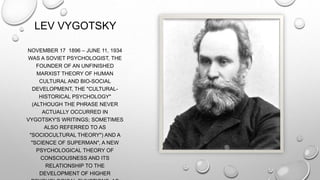 FAMOUS RUSSIAN PSYCHOLOGIST | PPTX | Science