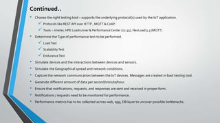 Performance Testing Internet of Things | PPTX