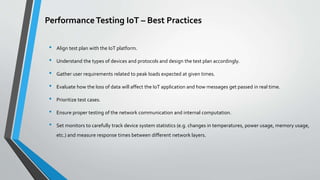 Performance Testing Internet of Things | PPTX