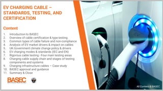 EV CHARGING CABLE – STANDARDS, TESTING, AND CERTIFICATION | PDF