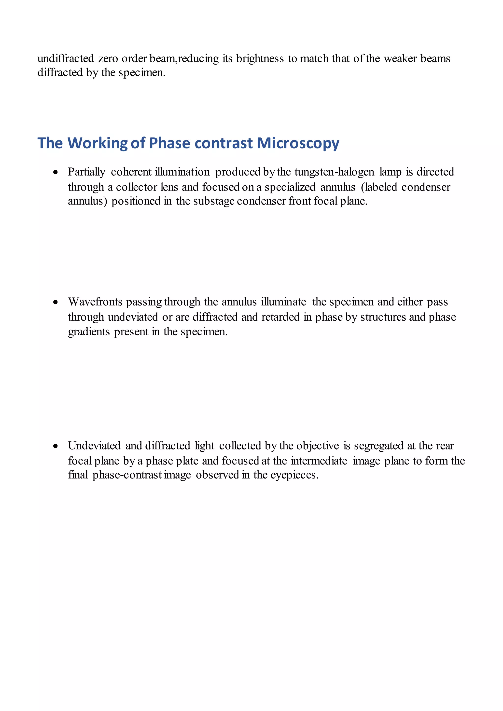 Phase contrast Microscopy | DOCX