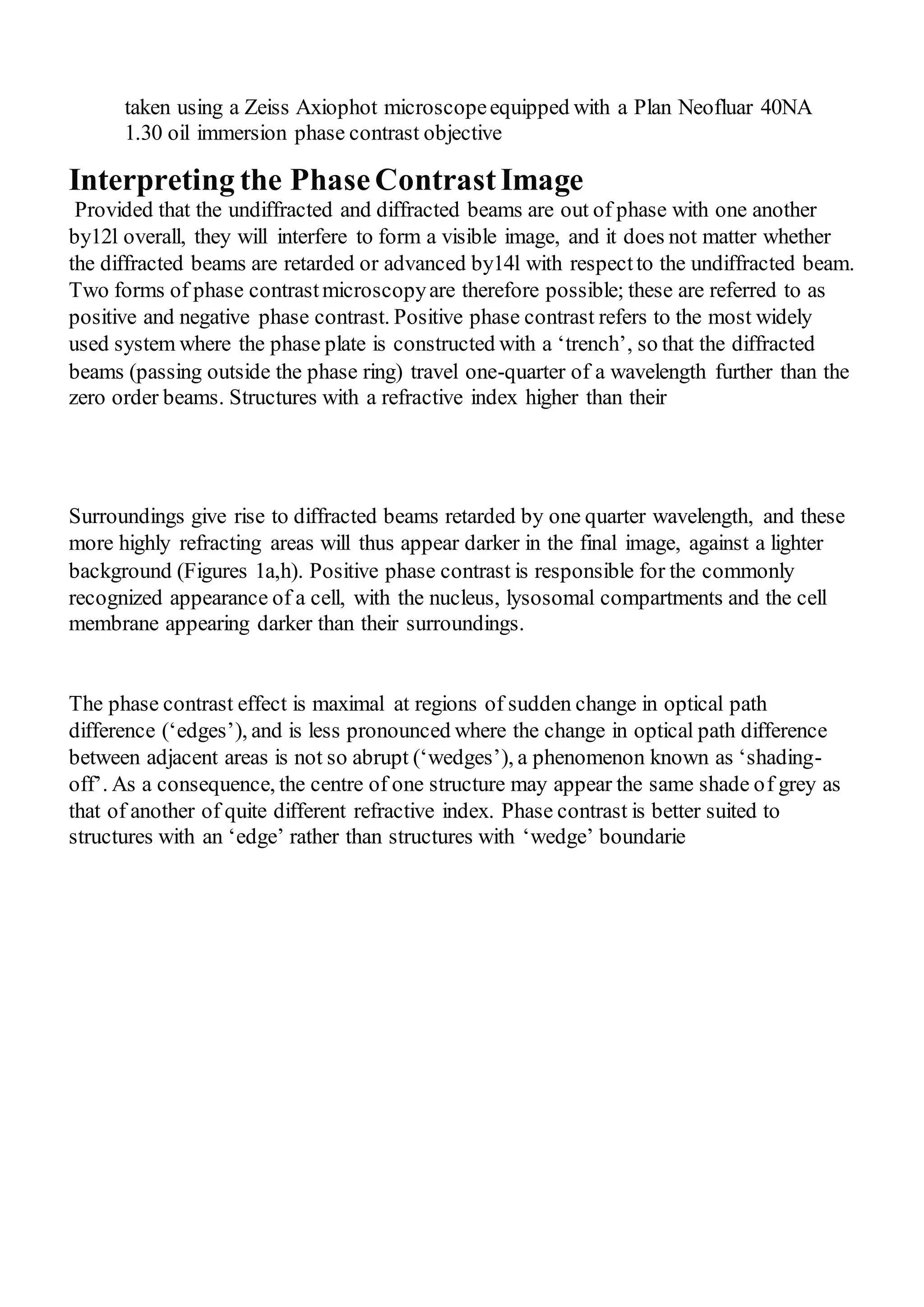 Phase contrast Microscopy | DOCX