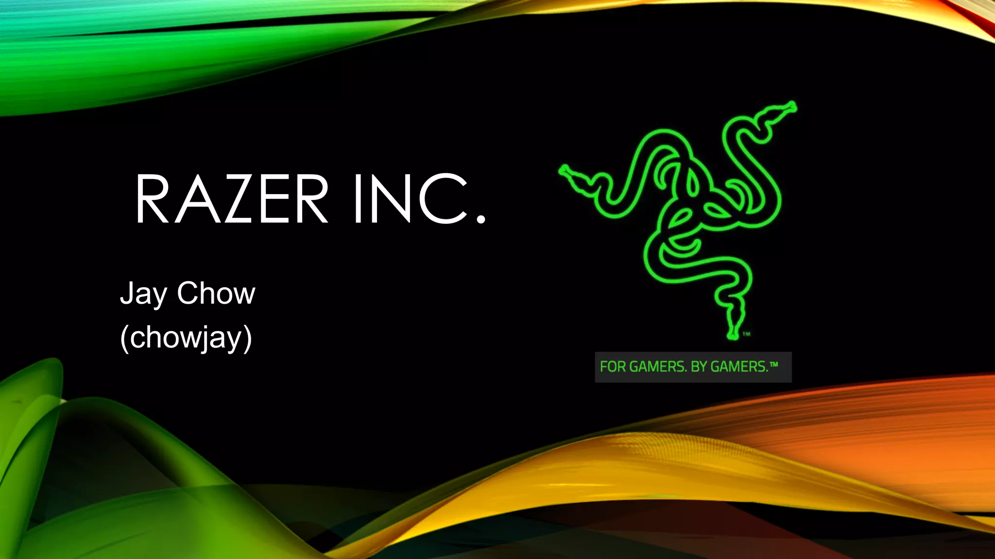 Jay chow company_analysis_razer | PPT