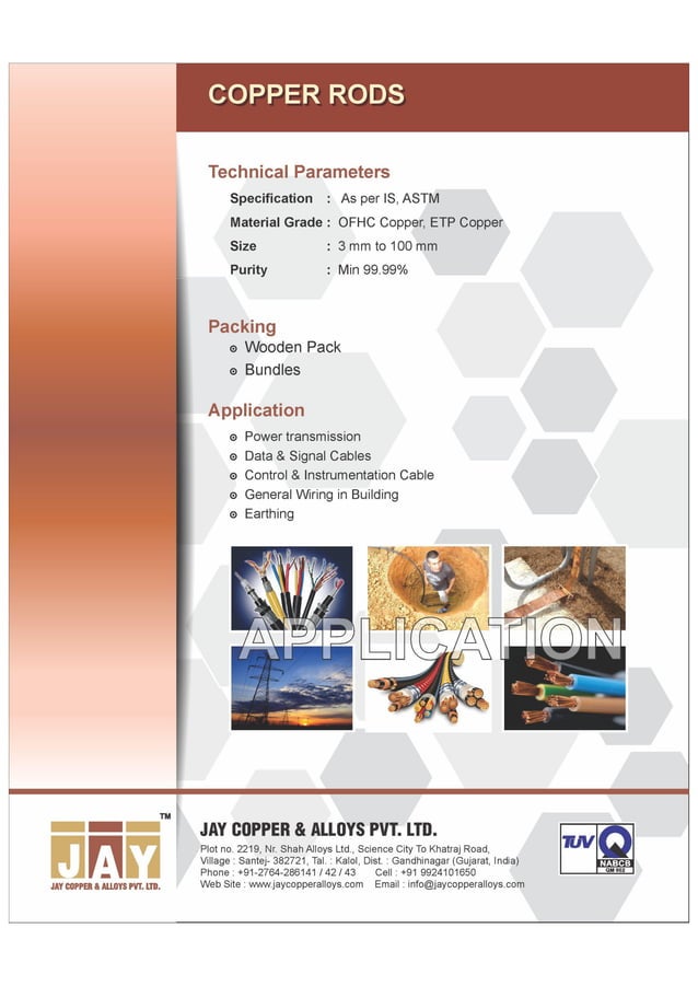 Jay Copper & Alloys Private Limited, Ahmedabad, Copper Tubes | PDF