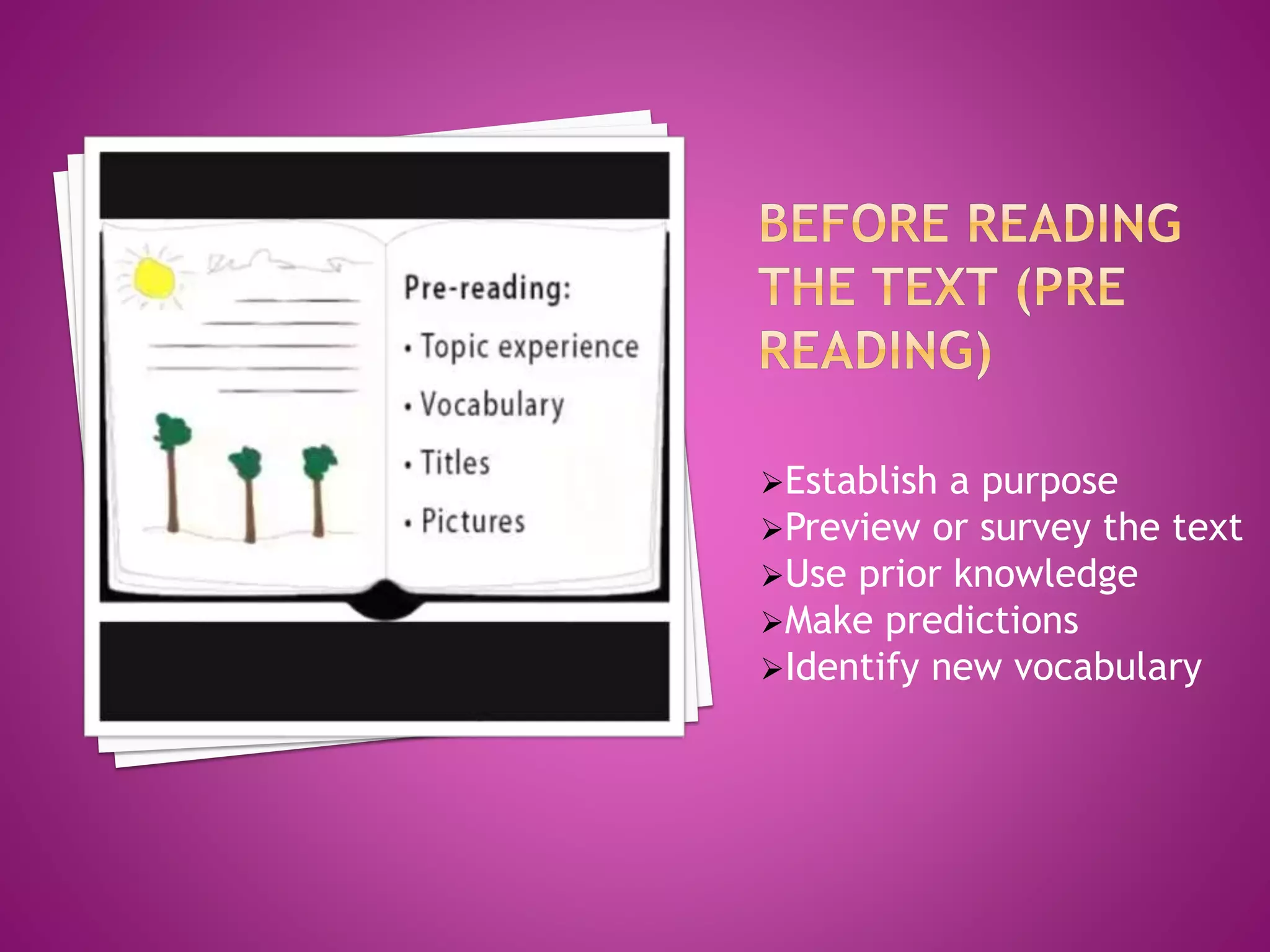 Power Point Presentation Of Reading Strategies Ppt Free Download