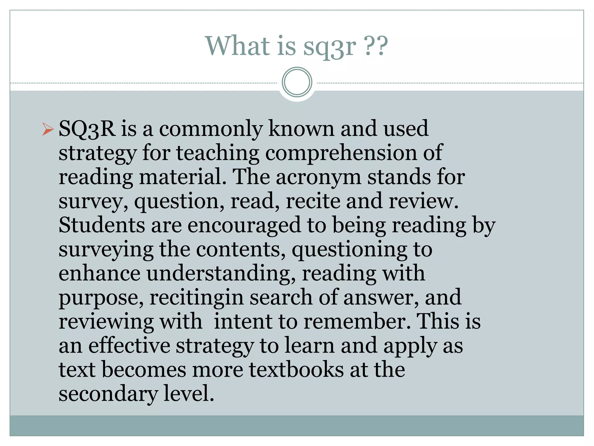 Power point presentation of reading strategies | PPTX