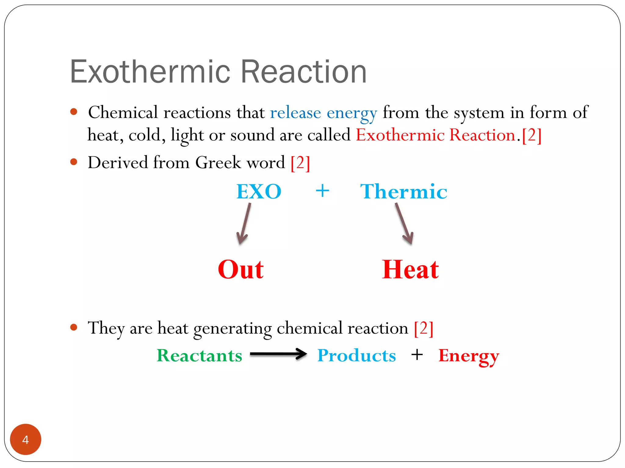 Endothermic and Exothermic reaction in daily life | PPT