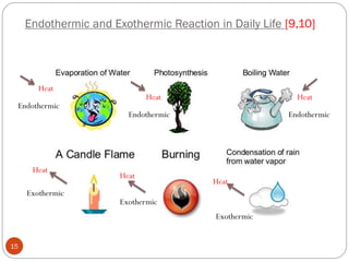 Endothermic and Exothermic reaction in daily life | PDF | Chemistry ...