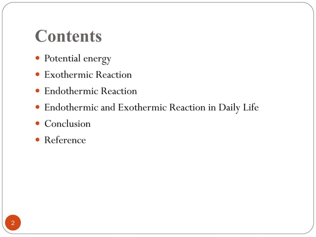 Endothermic and Exothermic reaction in daily life | PDF | Chemistry ...