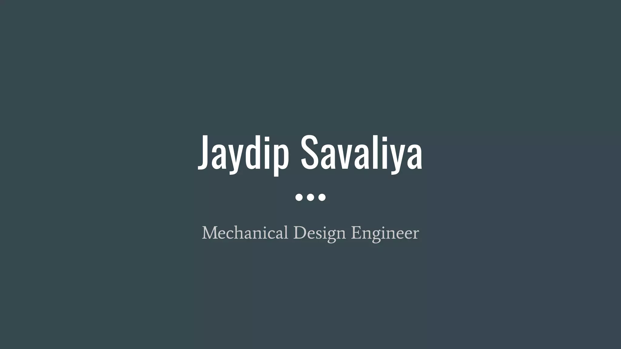 Jaydip Savaliya portfolio | PPT