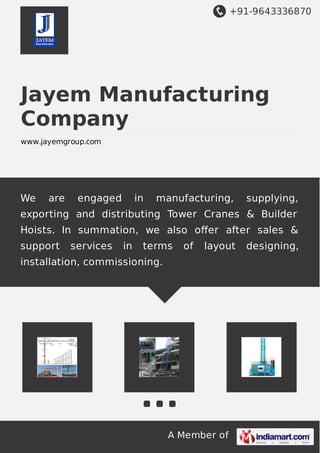Jayem manufacturing-company | PDF
