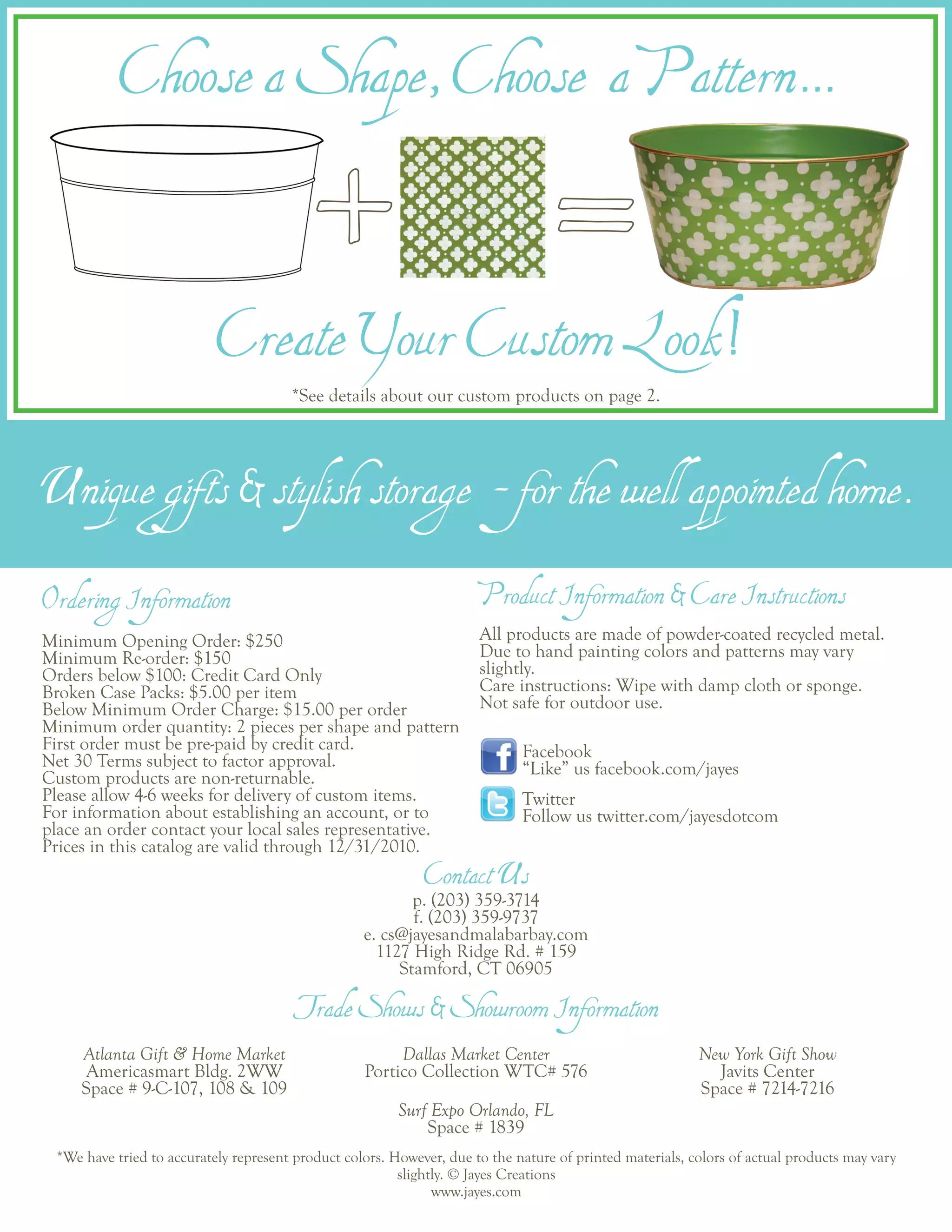 Jayes Fall Winter Catalog 2010 | PDF