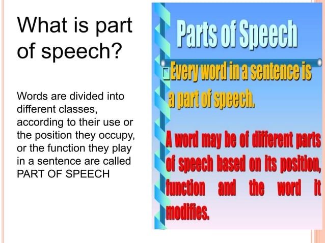 Parts of Speech | PPT