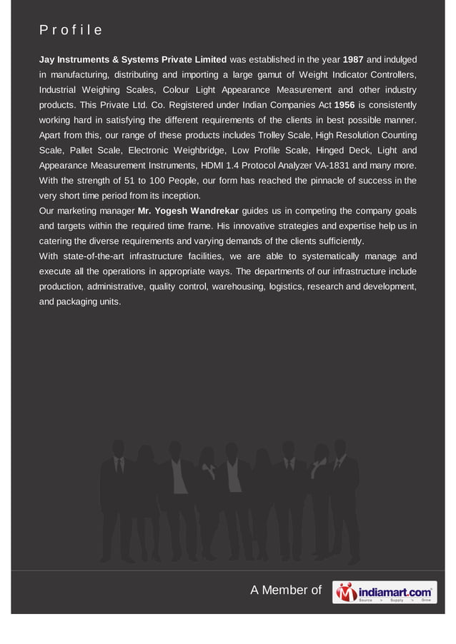 Jay Instruments & Systems Private Limited, Mumbai, Industrial Weighing ...
