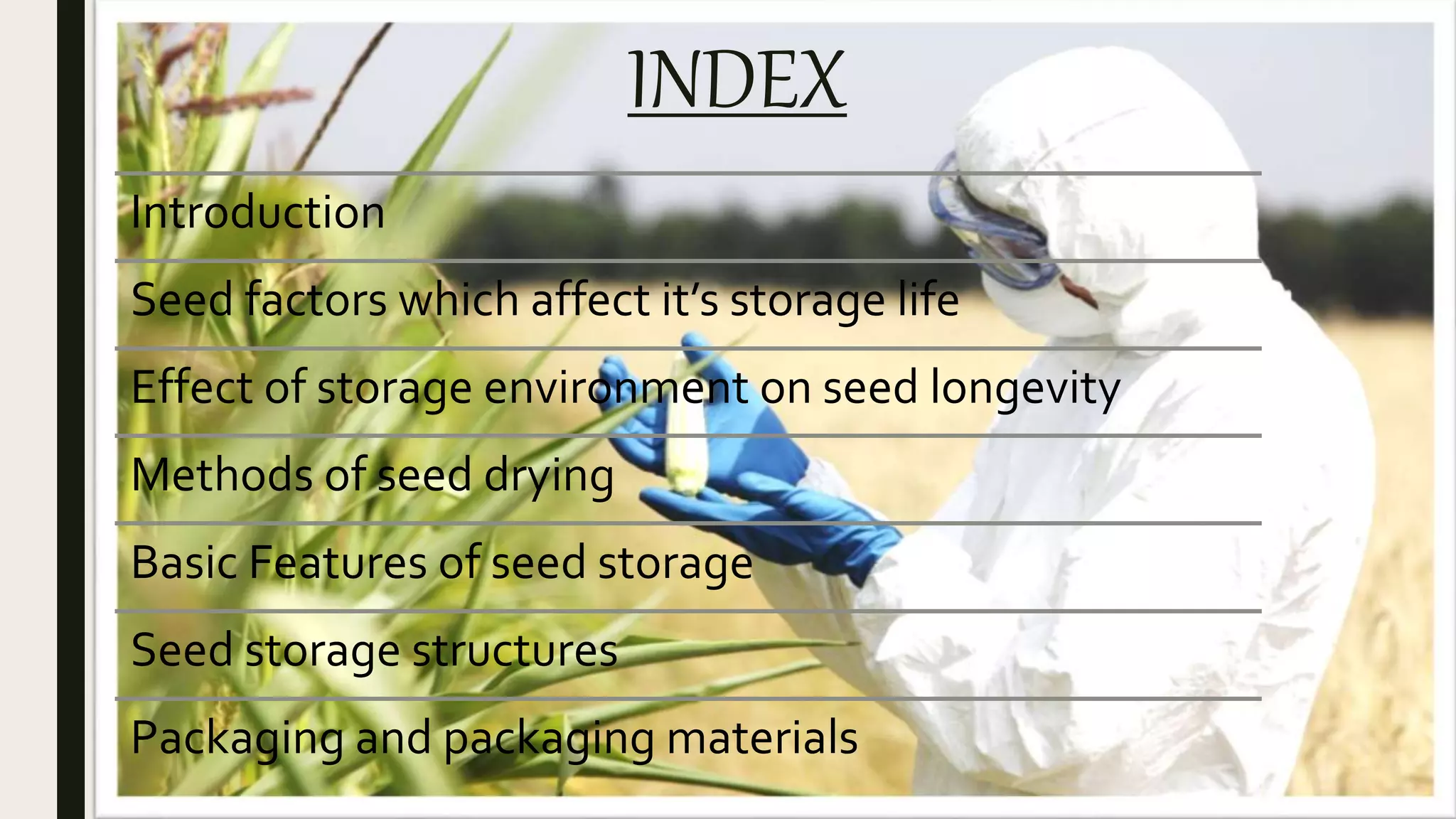 Seed storage and packaging | PPTX