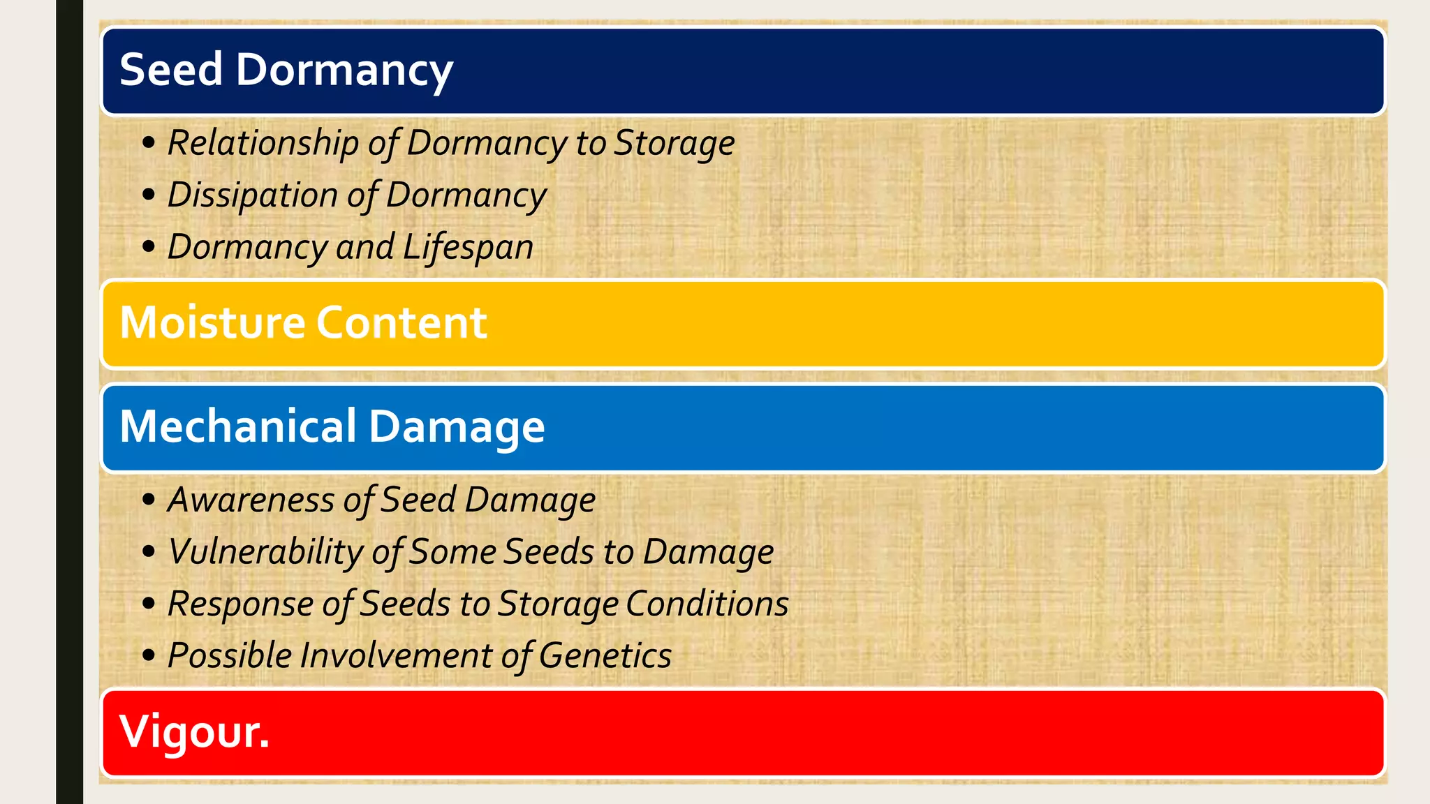 Seed storage and packaging | PPTX