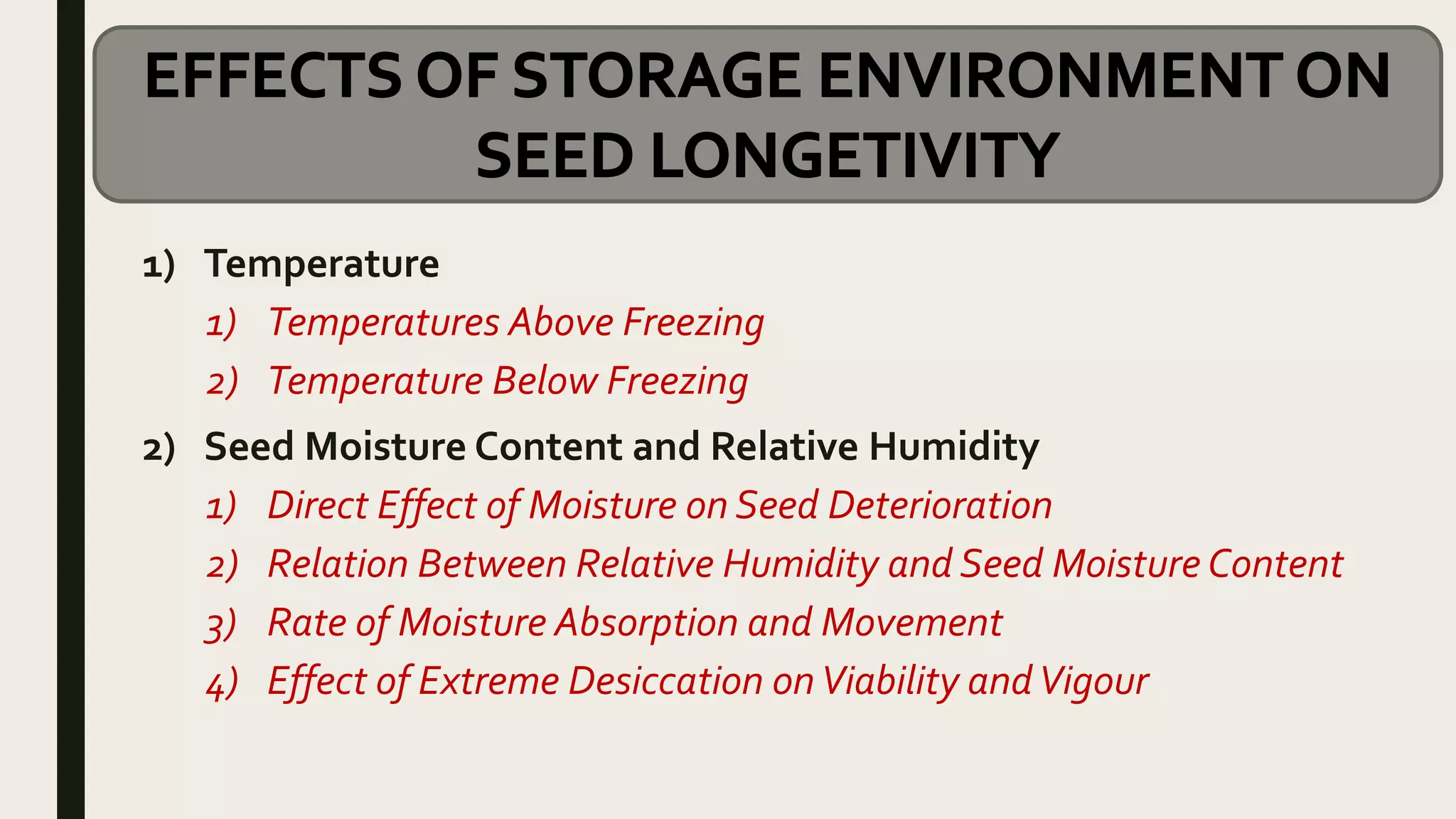 Seed storage and packaging | PPTX