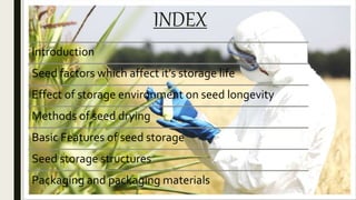 Seed storage and packaging | PPTX | Agriculture | Industries