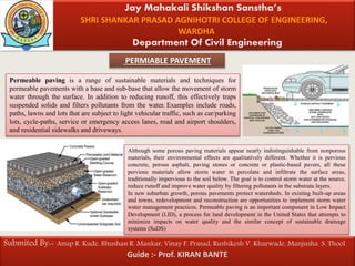 PERMIABLE PAVEMENT | PPTX