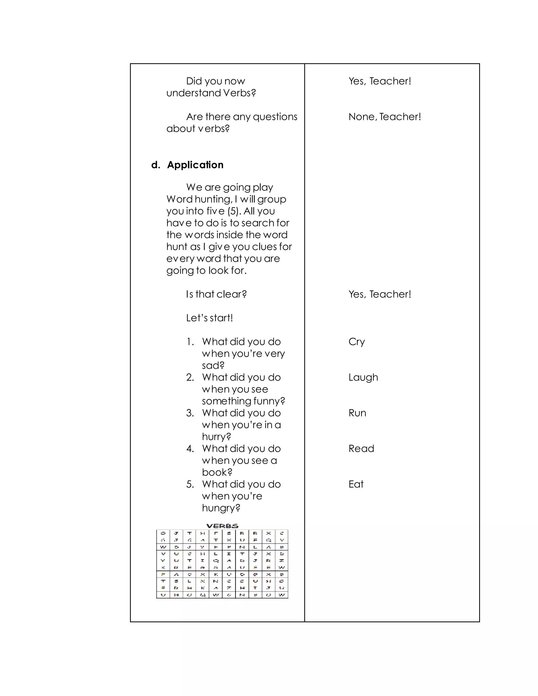 Detailed Lesson Plan in English 2 - (VERBS) | DOCX
