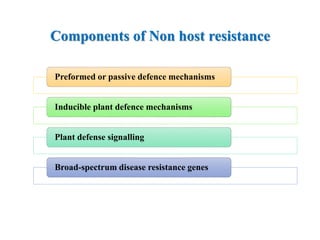 NON HOST RESISTANCE IN PLANTS | PPTX