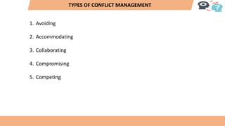conflict management in organization with case study | PPTX
