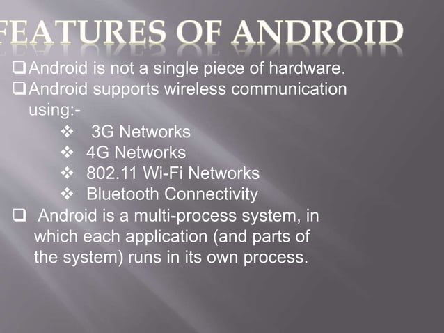 Jay patel android technology | PPTX | Operating Systems | Computer Software and Applications