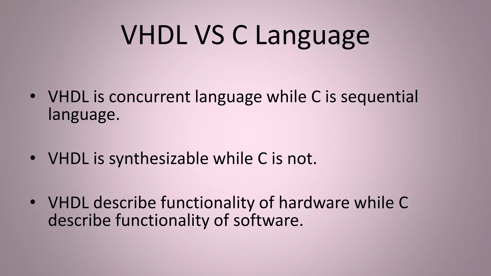Vhdl Summer Training Ppt Pptx Programming Languages Computing 8628