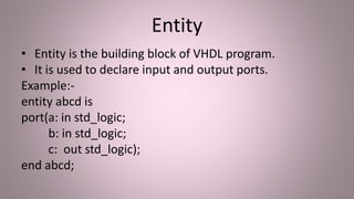 VHDL summer training (ppt) | PPTX | Programming Languages | Computing