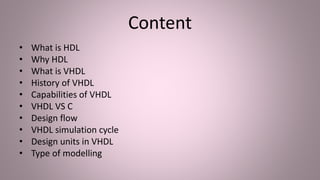 VHDL summer training (ppt) | PPTX | Programming Languages | Computing