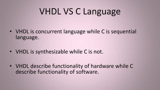 VHDL summer training (ppt) | PPTX | Programming Languages | Computing