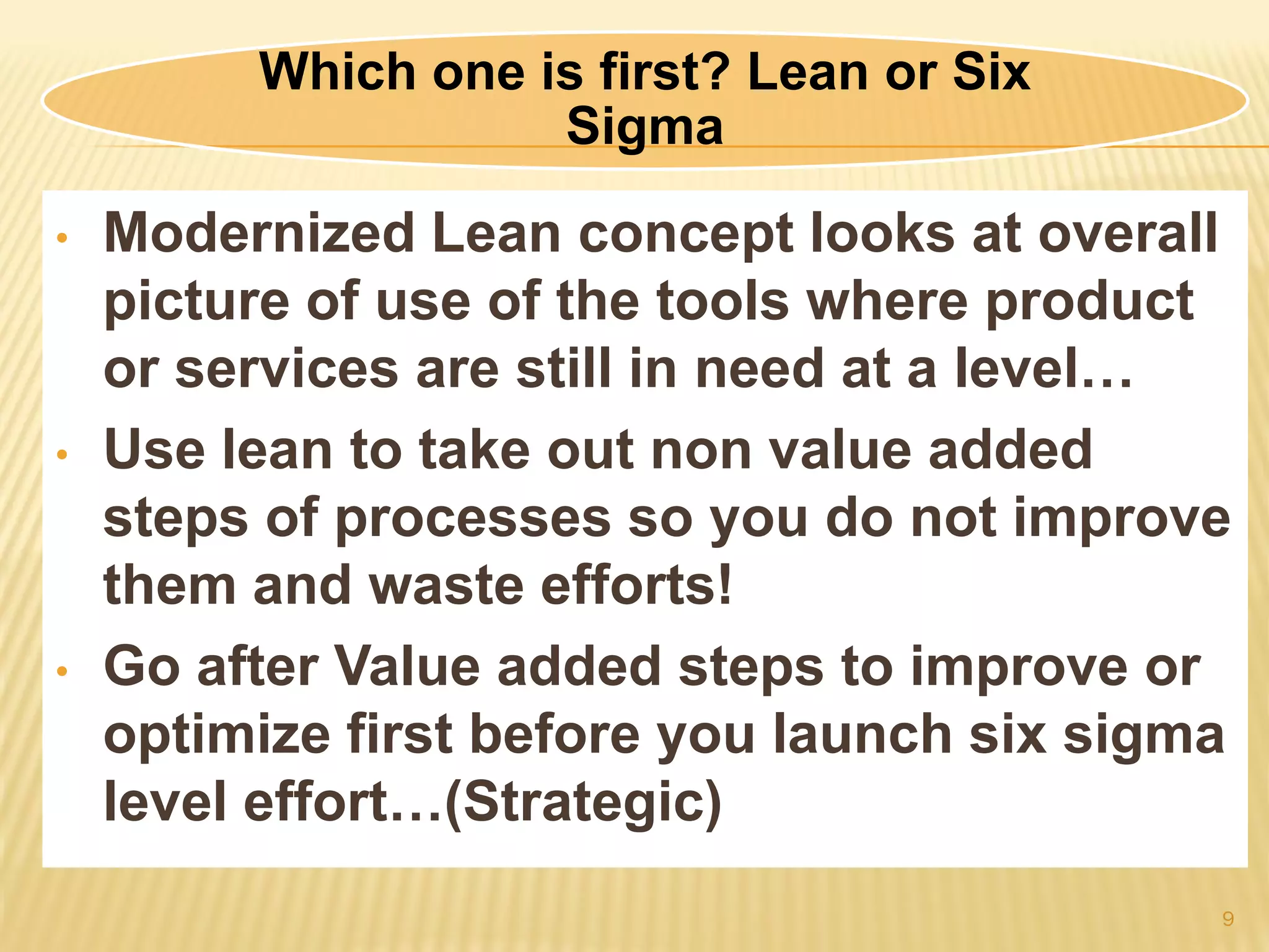 Capitalizing on Modernized Lean Concepts | PPT