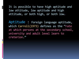 Attitude and Aptitude | PPTX