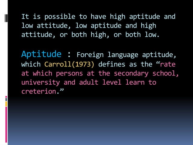 Attitude and Aptitude | PPTX | Secondary Education | Education
